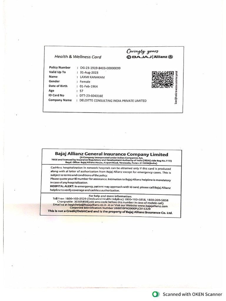 Health Id Card | PDF