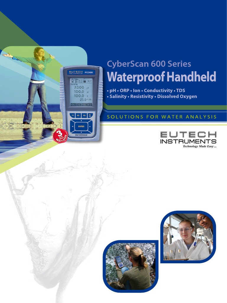 PC 650 Eutech Cyberscan | PDF | Water Quality | Water