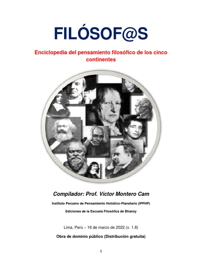 FILÓSOF@S: Enciclopedia Del Pensamiento Filosófico de Los Cinco ...