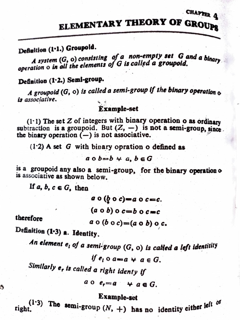 Elementary Theory of Groups (Part 1) | PDF