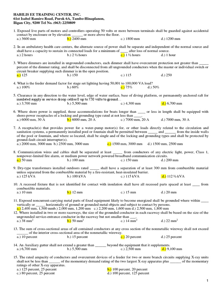 Habilis Pec 11 | PDF | Electrical Wiring | Mains Electricity
