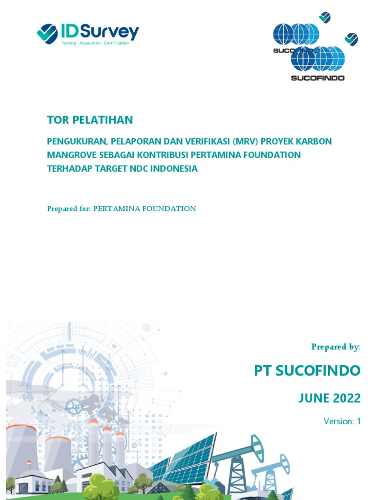 TOR - Pelatihan Karbon Mangrove - PF - v.02 | PDF