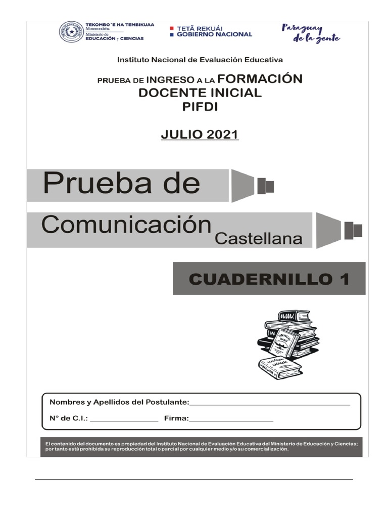 Castellano Cuadernillo 1-2 | PDF
