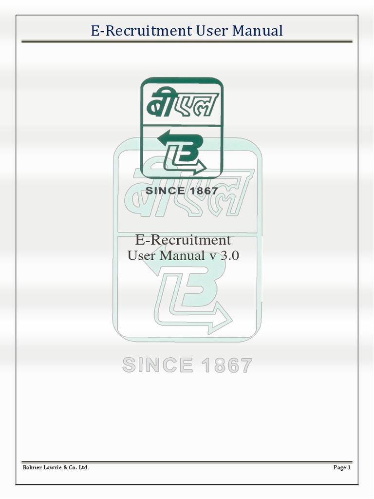 1542367372erecruitment User Manual 3 | PDF | Screenshot | Internet Explorer