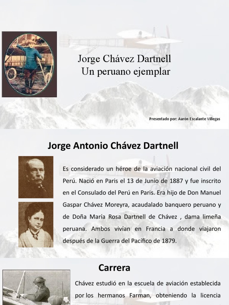 Biografía de Jorge Chávez | PDF