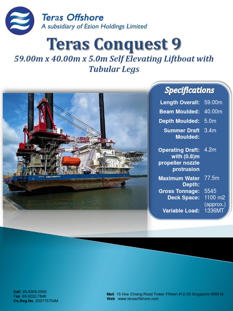 Teras Conquest 9 - Specs & GA - Updated 26.01.18 | PDF | Ships | Watercraft