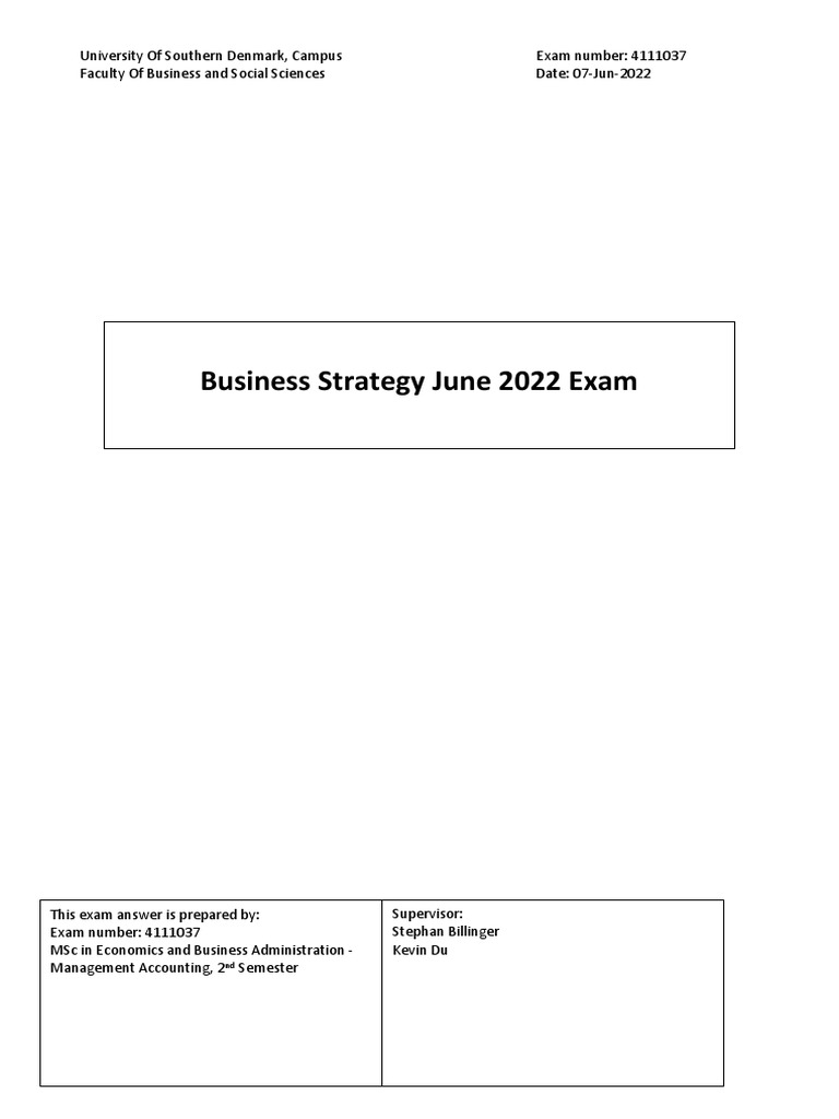 Business Strategy Final Exam | PDF | Netflix | The Walt Disney Company