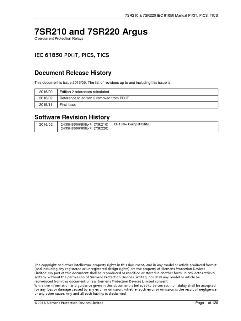 7SR210 IEC61850 Manual | Download Free PDF | Web Server | Internet & Web