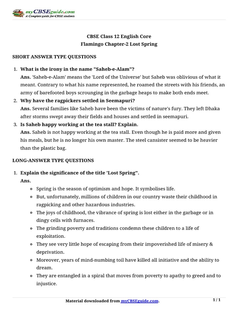 12 English Core Flamingo Ch02 | PDF