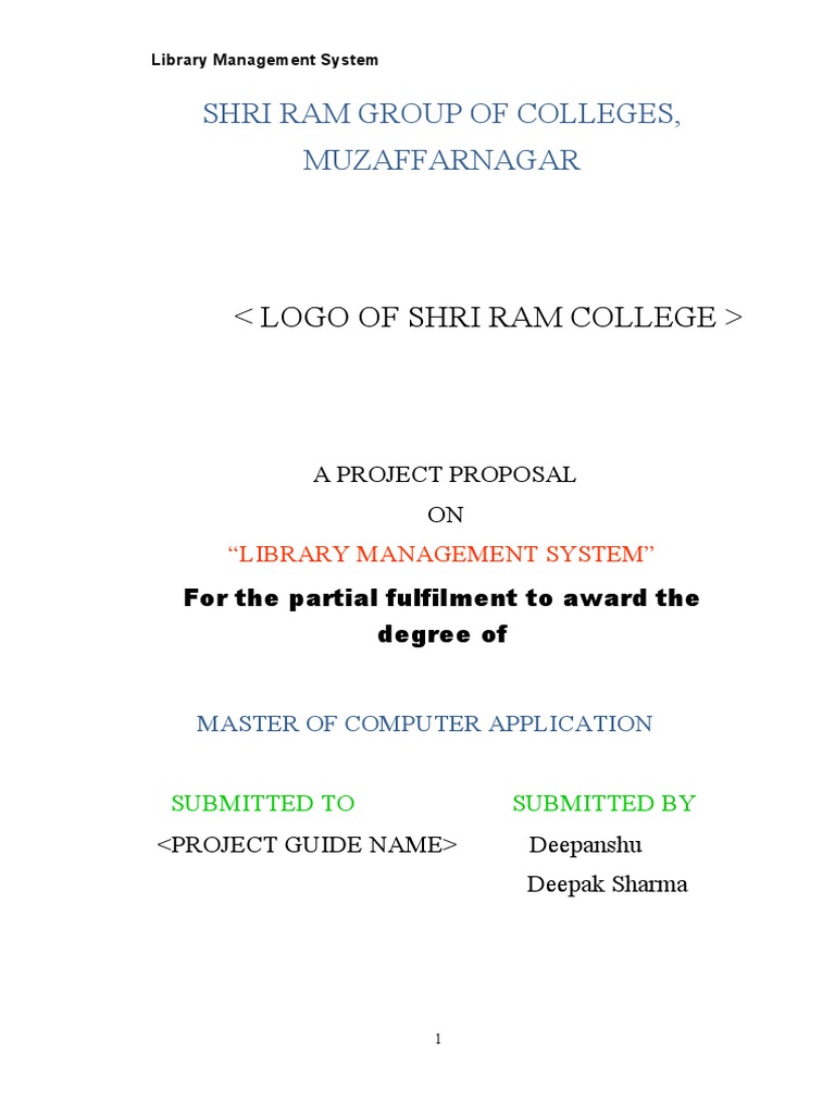 Synopsis Sample | PDF | Feasibility Study | Libraries