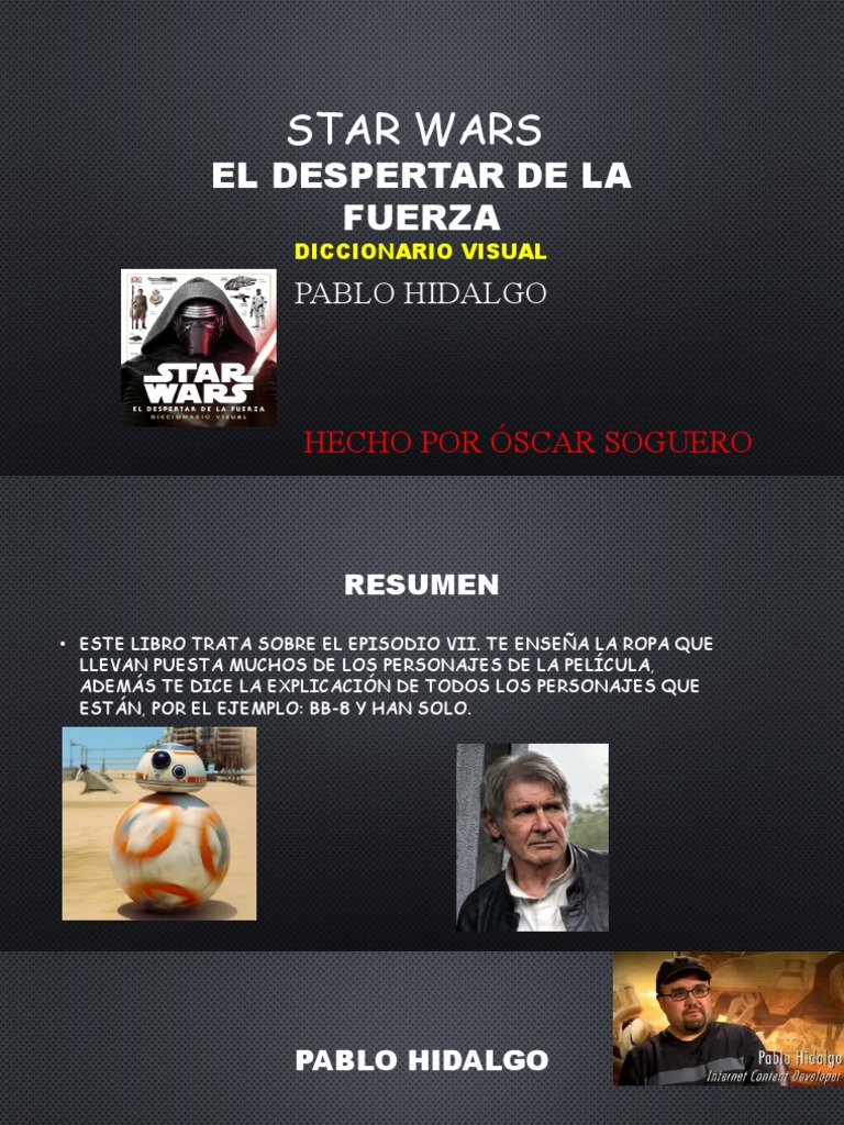 Star Wars Exposicion para Clase | PDF | Libros para adolescentes ...