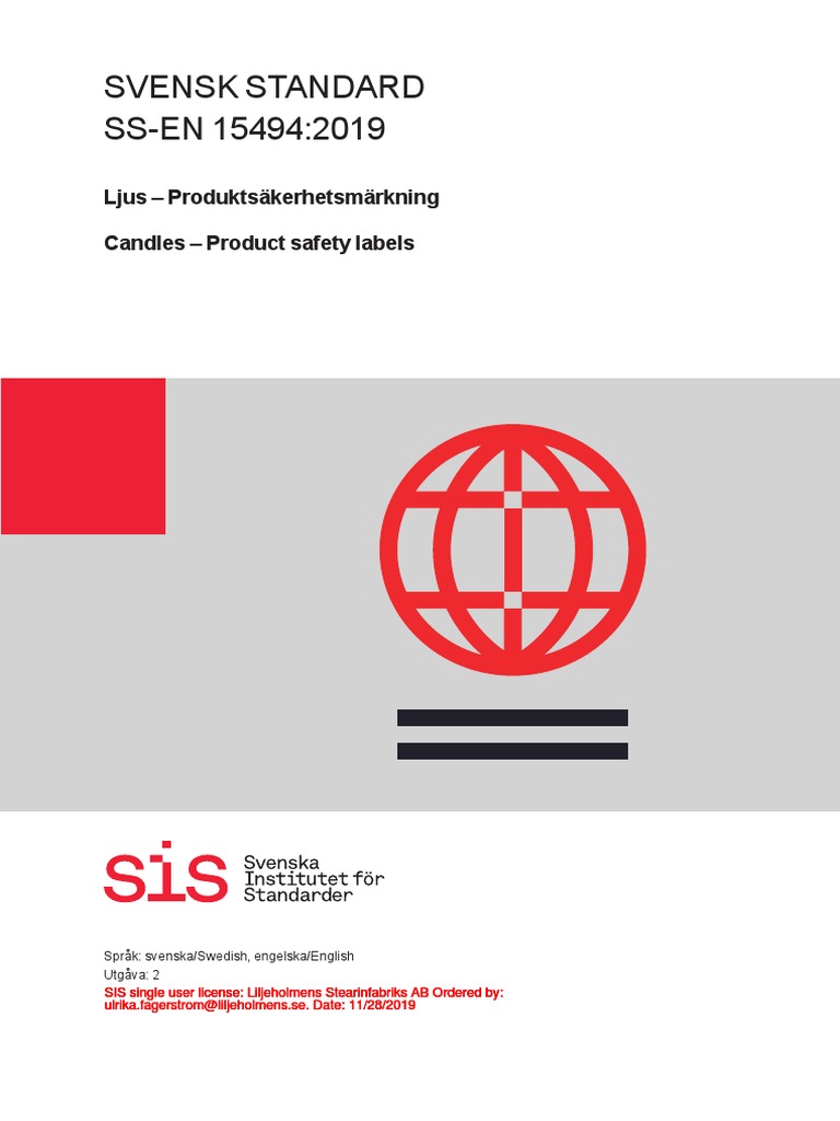SS en 15494 2019 en SV | PDF