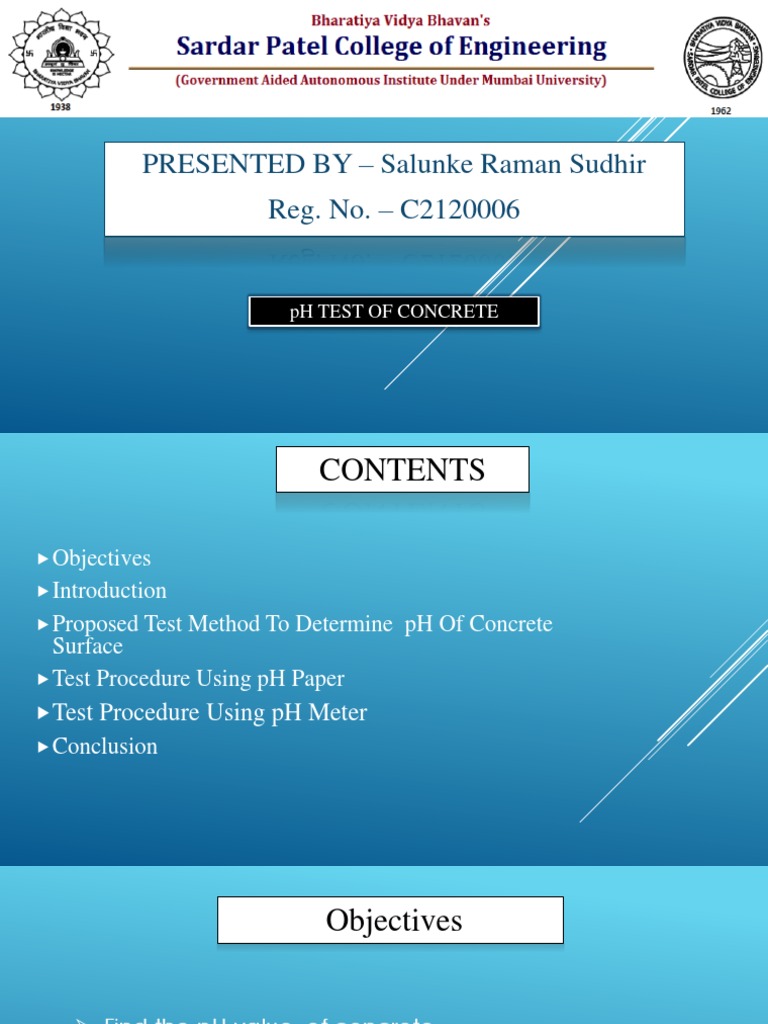 PH Test of Concrete | PDF | Ph | Concrete