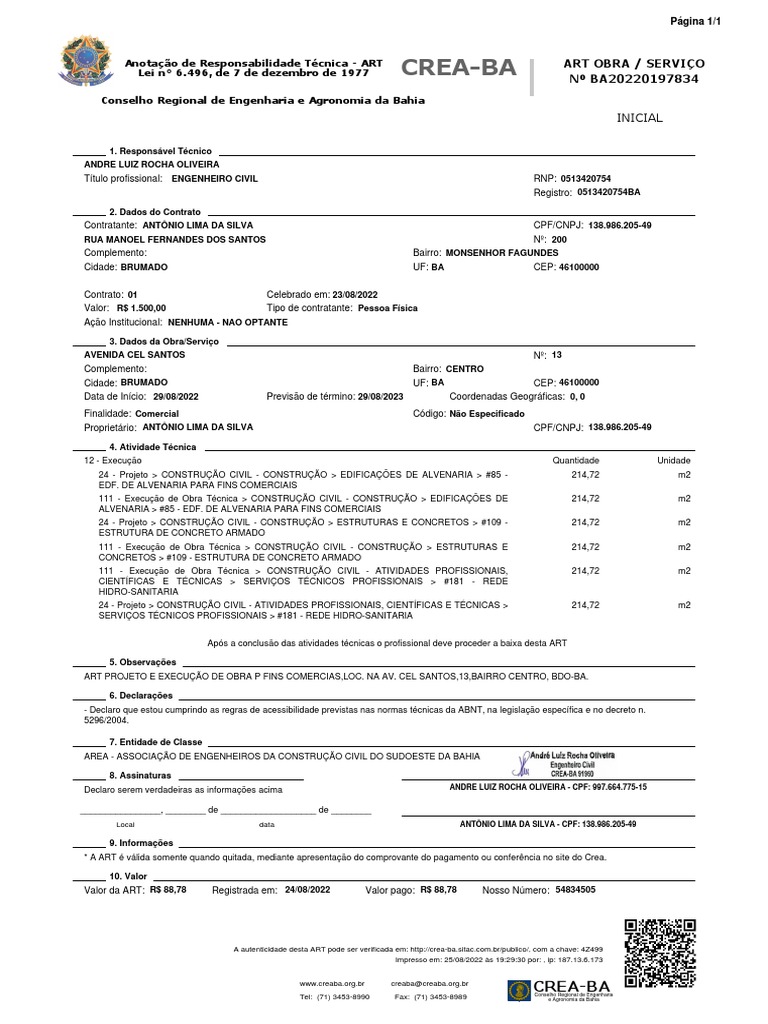 Crea Ba | PDF | Engenharia