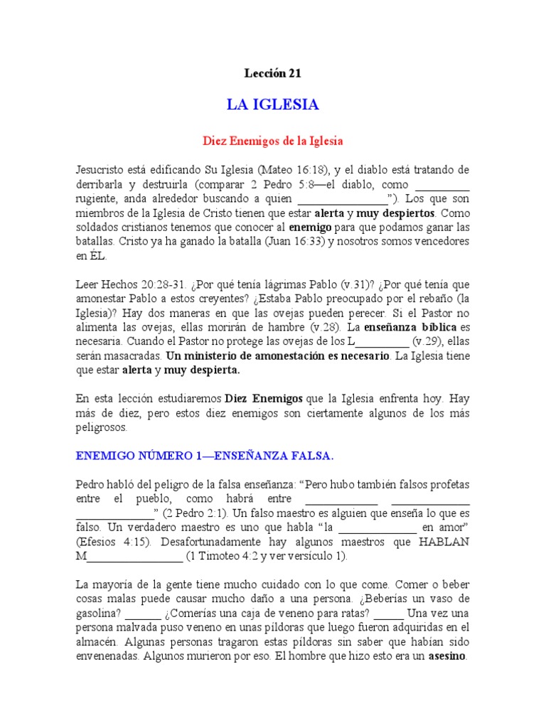 Lección 21 | PDF