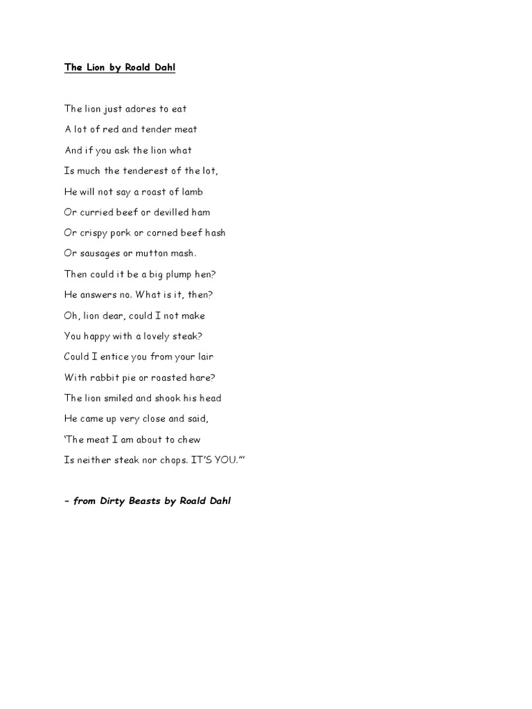 Roald-Dahl-Poems | PDF