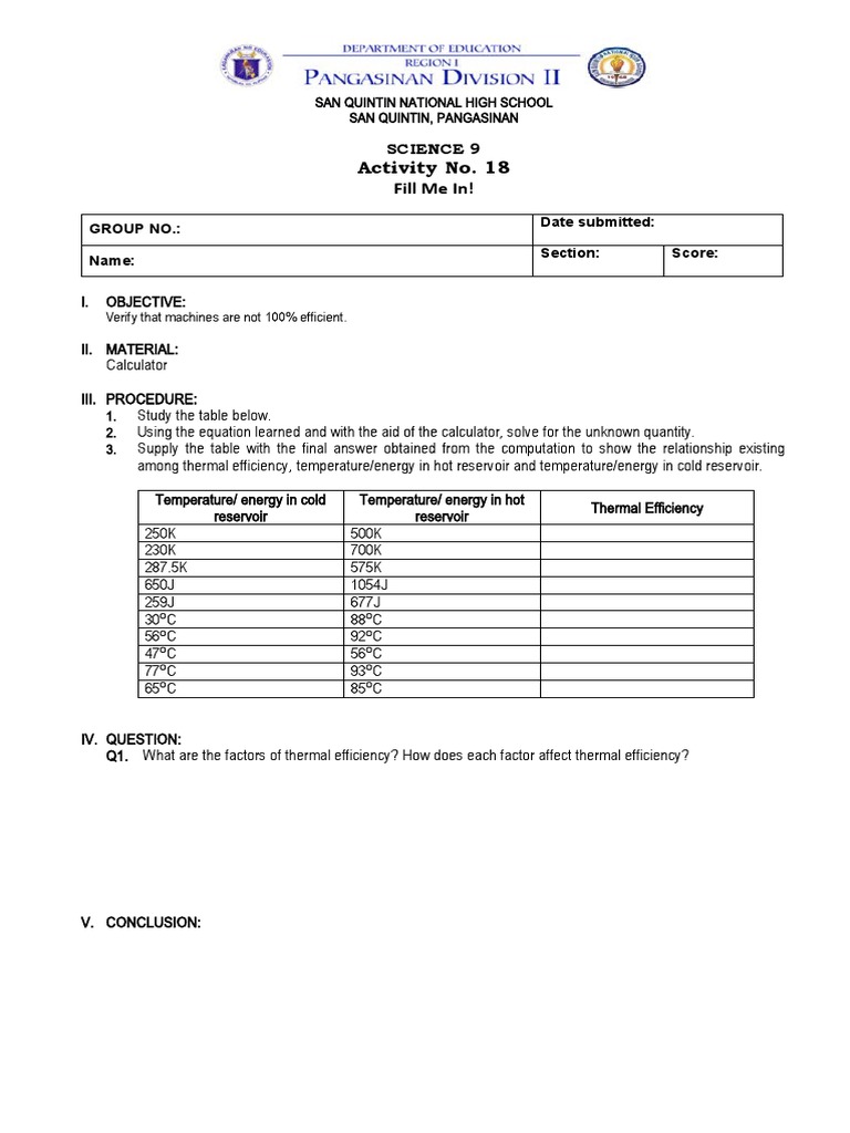 Activity No. 18 - Fill Me in | PDF
