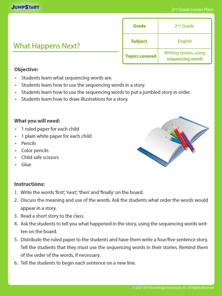 What Happens Next | PDF | Lesson Plan | Linguistics