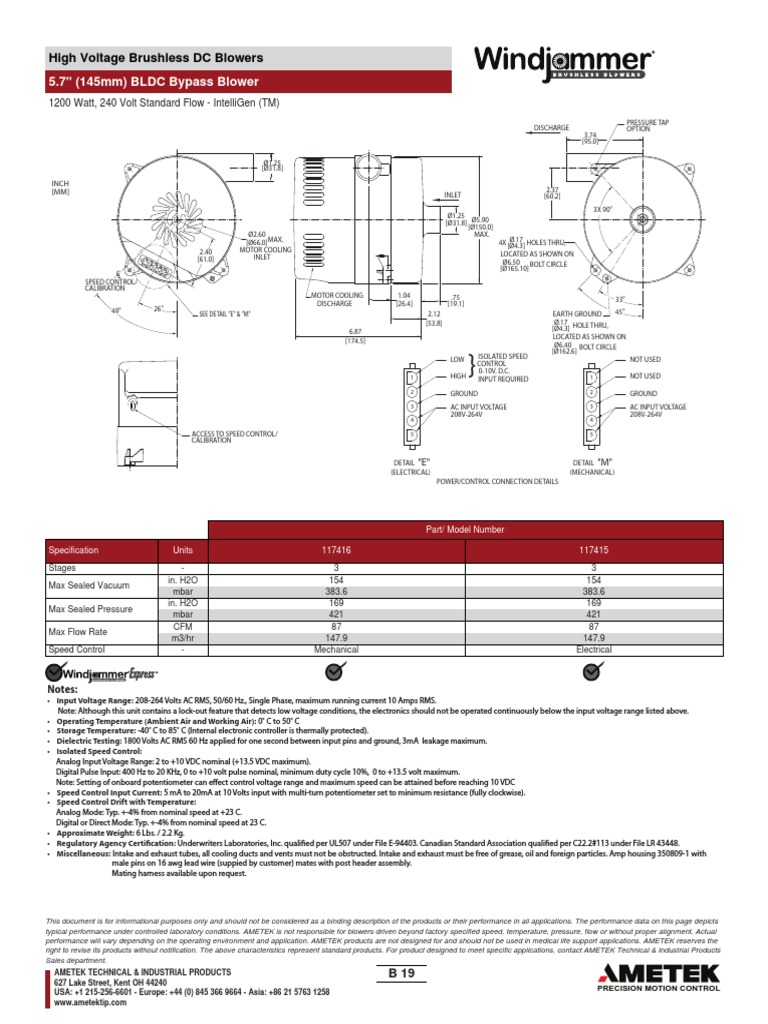 BLDC Bypass Blower | PDF | Voltage | Electromagnetism