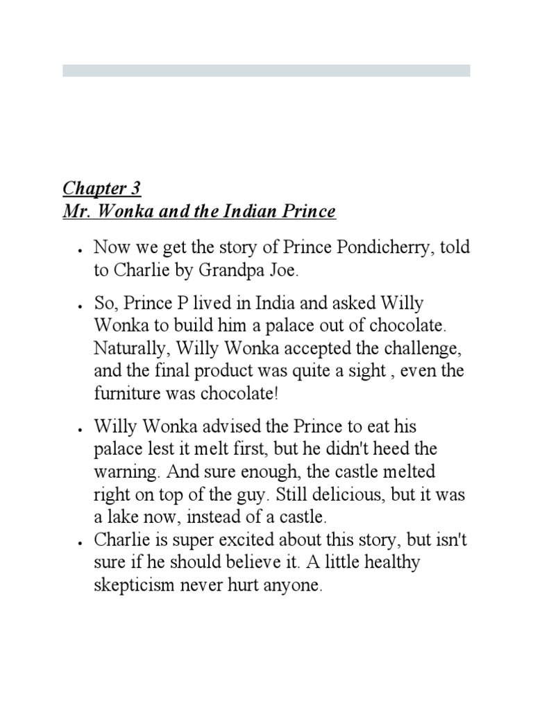 Chapter 3: Mr. Wonka and the Prince | PDF