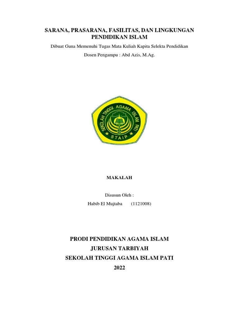 SARANA PRASARANA - Habib El Mujtaba | PDF | Sains & Matematika