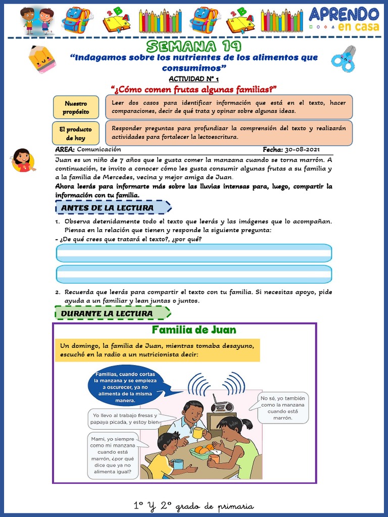Act 1 Semana 19 Iii Ciclo Comunicación | PDF