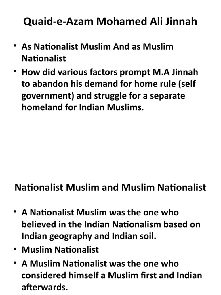 Quaid e Azam Muhamed Ali Jinnah | PDF | Partition Of India | Muhammad Ali Jinnah