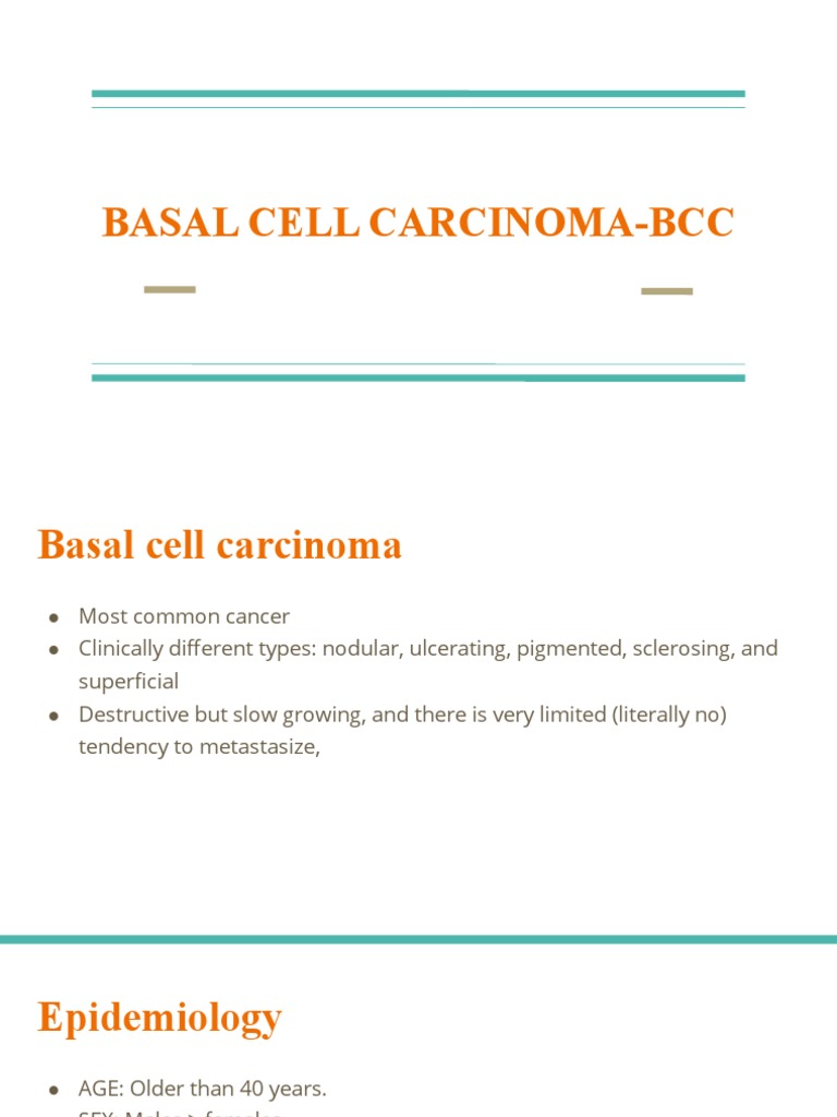 Understanding Basal Cell Carcinoma (BCC) | PDF | Causes Of Death ...