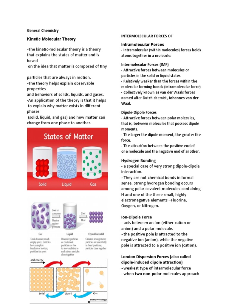 General Chemistry | PDF | Intermolecular Force | Stoichiometry