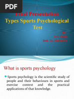 Csai 2 Precompetitive Anxiety Test | PDF | Anxiety | Self Esteem