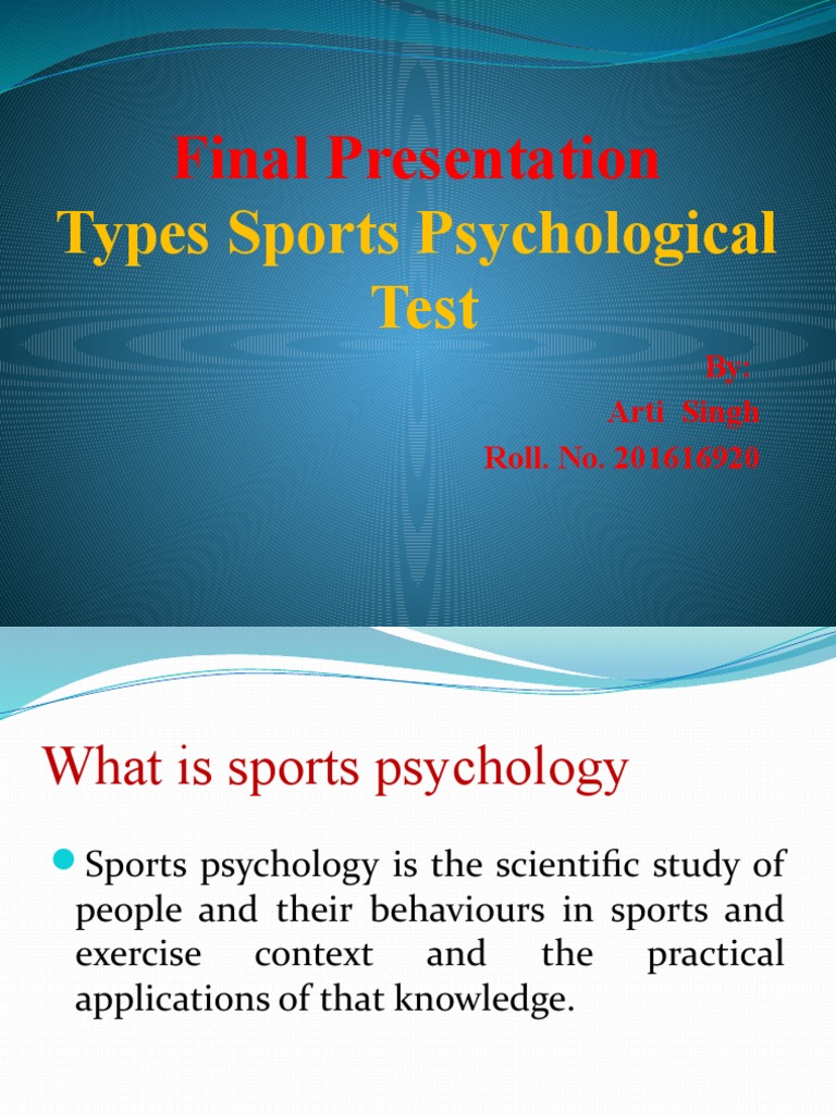 Sports Psych Tests | PDF | Psychology | Motivation