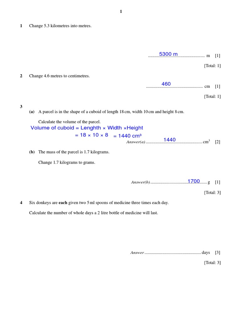 GR 9 Math - Sem 1 Revision Sheet 2 | PDF | Significant Figures ...