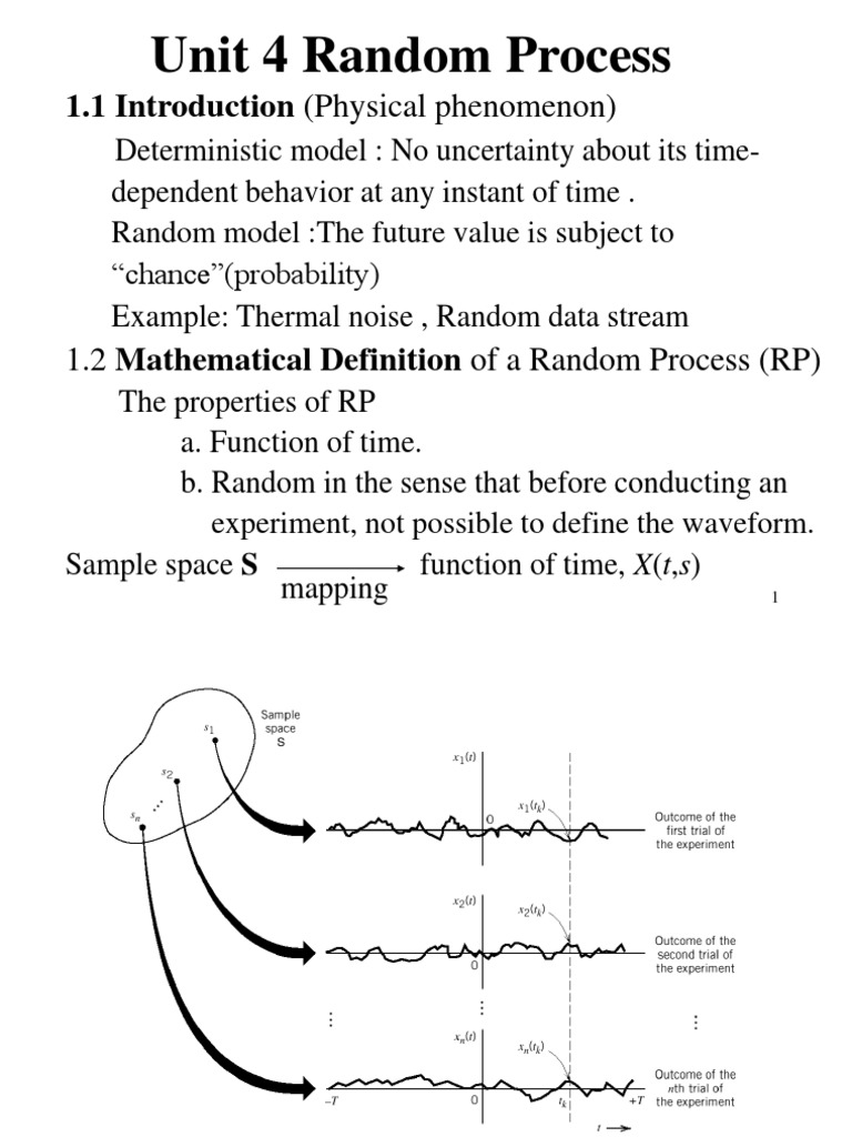 ClassWork Unit IV | Download Free PDF | Randomness | Stochastic Process