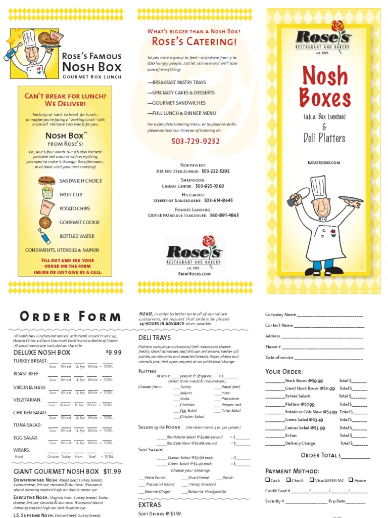 Noshbox Menu | PDF