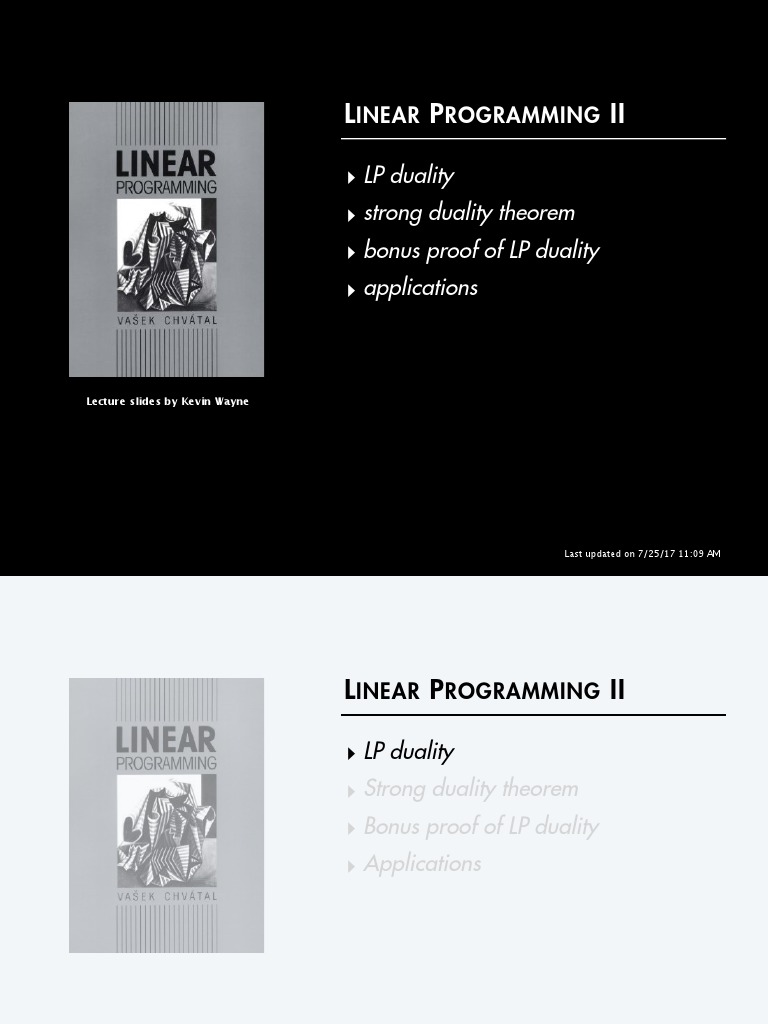 19 LinearProgrammingII | PDF | Linear Programming | Combinatorics 19 LinearProgrammingII | PDF | Linear Programming | Combinatorics
