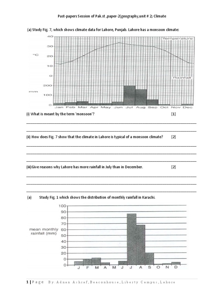 2 - (W.sheets) Climate (Updated-19) | PDF | Climate | Precipitation