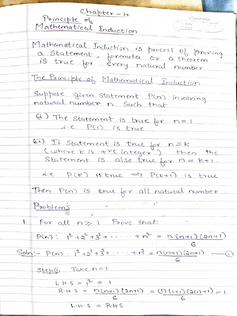 Mathematical Induction | PDF | Mathematics Mathematical Induction | PDF | Mathematics