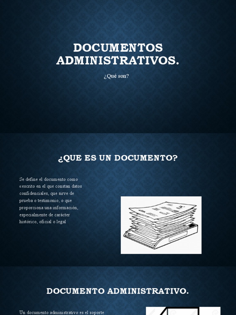 Documentos Administrativos | Descargar gratis PDF | Documento ...