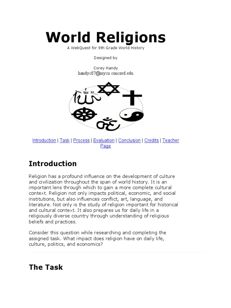 Exploring Major World Religions | PDF | Cognition