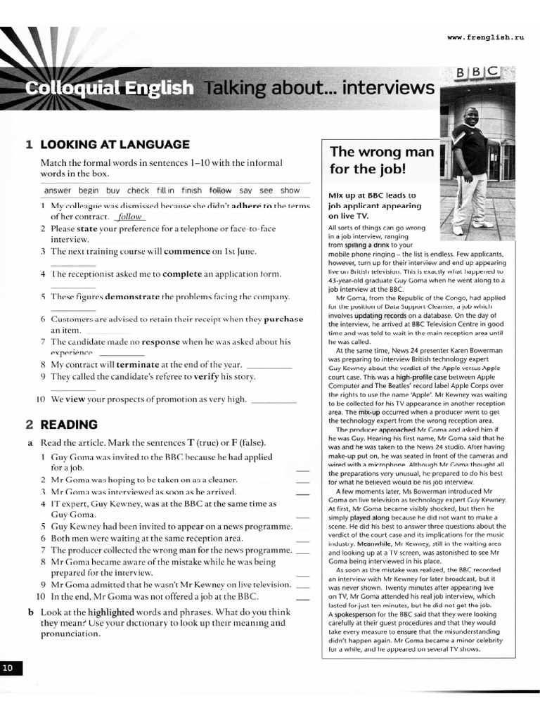 Reading Practice 6 | PDF