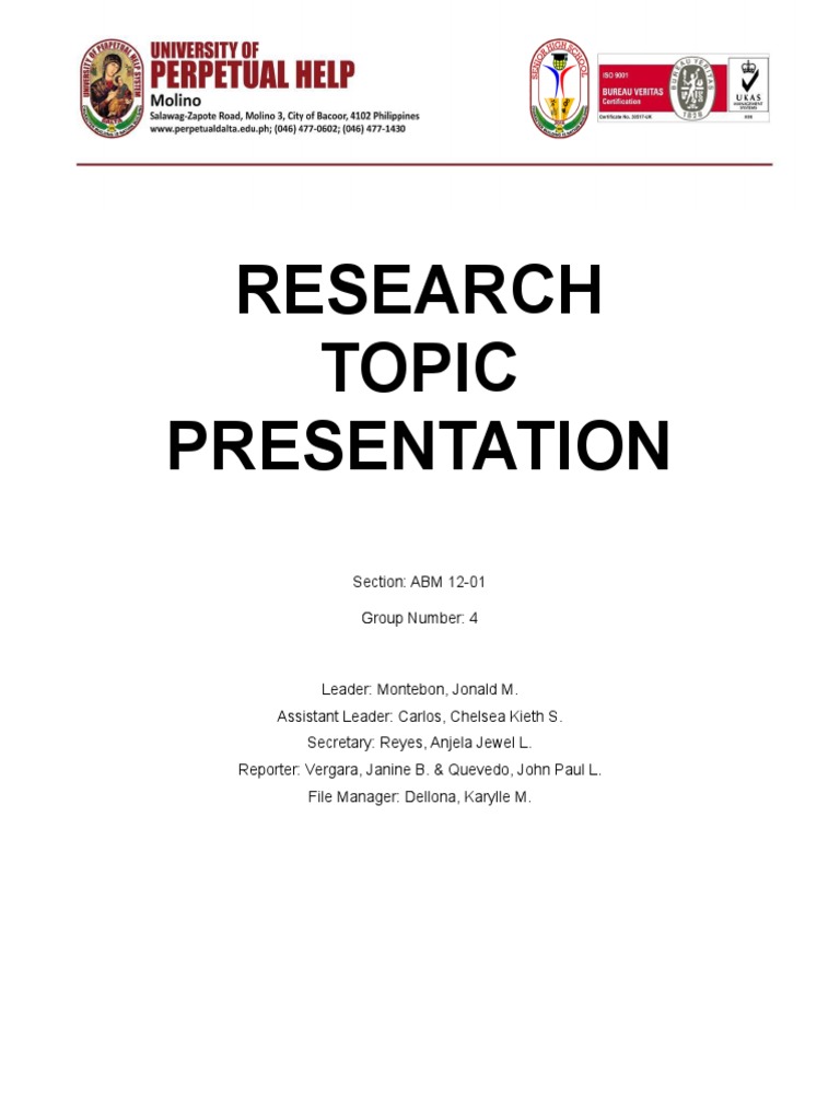 Research Topic Presentation Group 4 | PDF | Marketing | Online Shopping