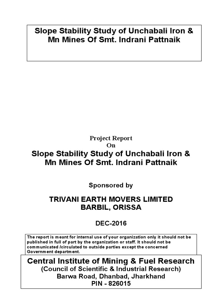 Slope Stability Final | PDF | Surface Runoff | Soil