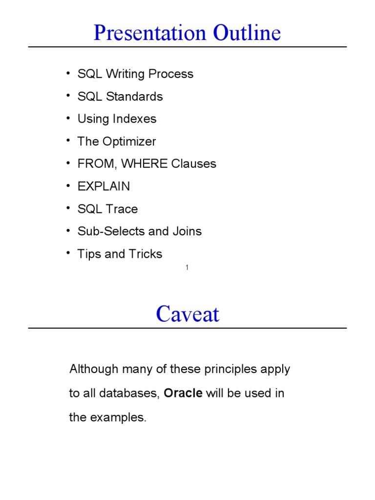 Sql Tuning Pdf Database Index Sql 2397