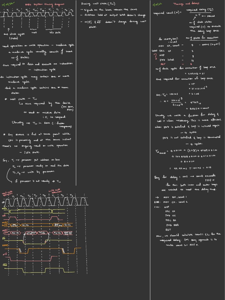 8086 System Timing and Interrupts Guide | PDF | Computer Science ...