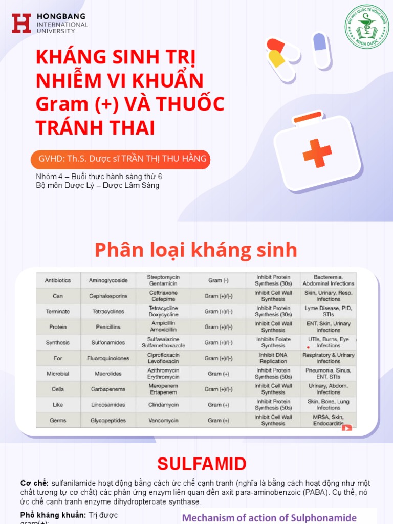 Kháng sinh gram dương và tránh thai | PDF