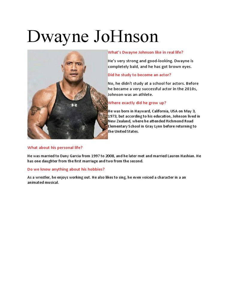Dwayne Jonson | PDF | Social Science | Self-Improvement