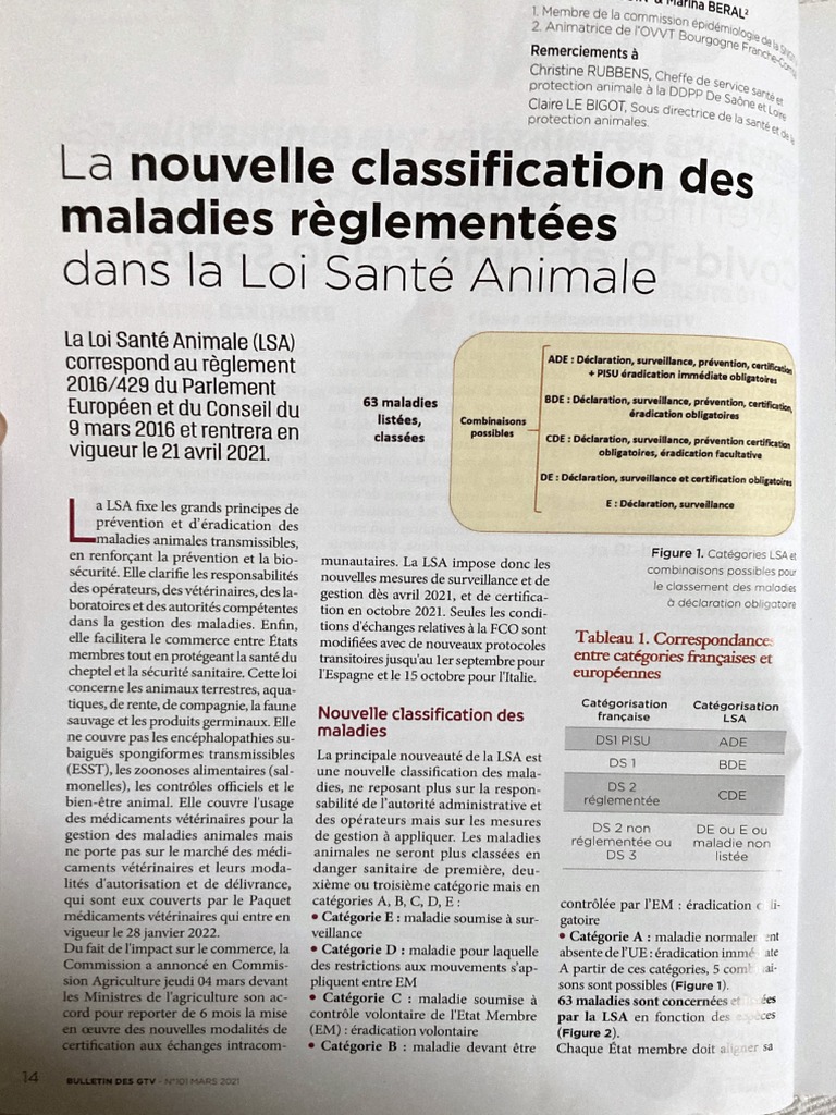 Loi Santé Animal | PDF