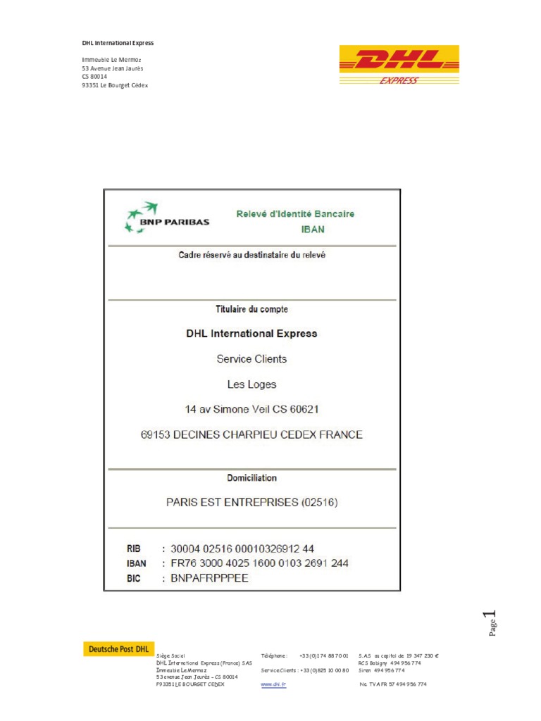 RIB BNP DHL International Express | PDF