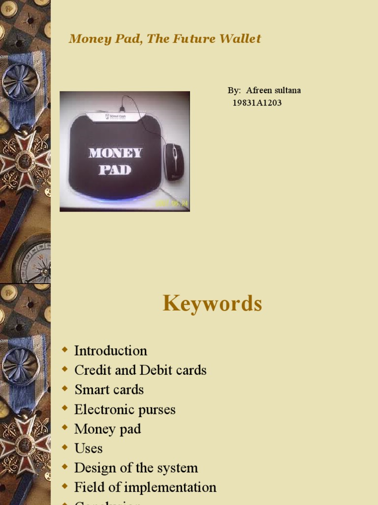 Money Pad | PDF | Smart Card | Money