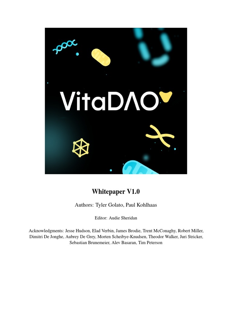 Vitadao Whitepaper Pdf Intellectual Property Auction